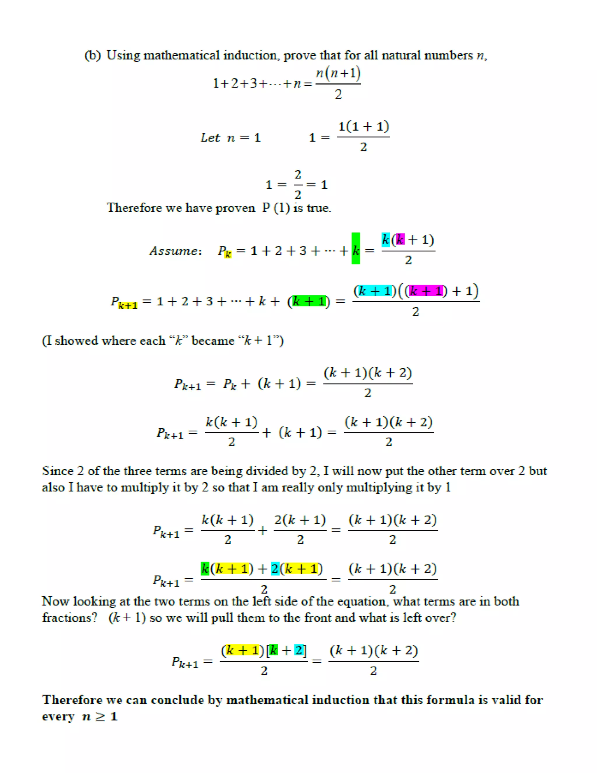 Mathematical induction | PDF