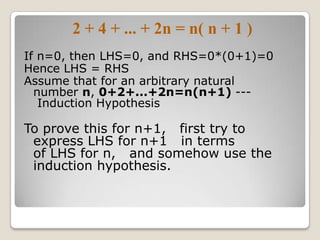 Mathematical Induction | PPTX