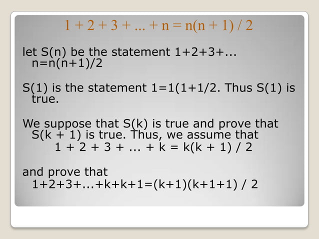 Mathematical Induction | PPTX