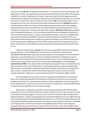 Mathematical inquiry spark | PDF