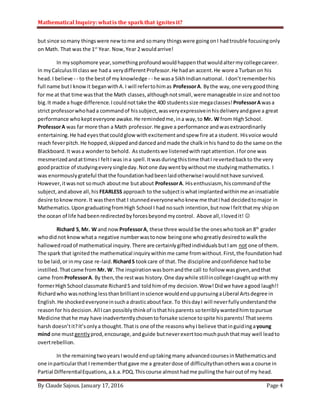 Mathematical inquiry spark | PDF