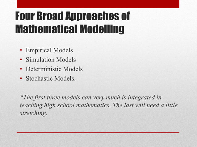 Mathematical Investigation and Modelling | PPTX