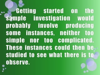 Mathematical investigation | PPTX