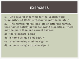 Mathematical language and symbols | PPTX