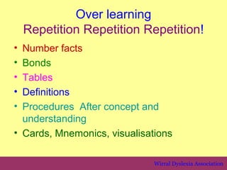 Mathematical Learning Difficulties and Dyscalculia Wirral Dyslexia ...