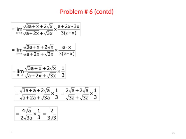 Mathematical Limits & Infinity In Analytical Geometry | PPT
