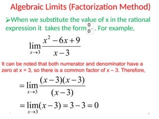 Mathematical Limits & Infinity In Analytical Geometry | PPT