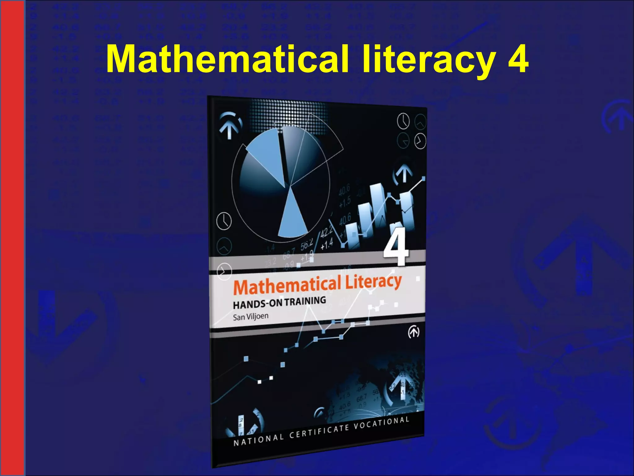 NCV 4 Mathematical Literacy Hands-On Support Slide Show - Module 2 Part ...