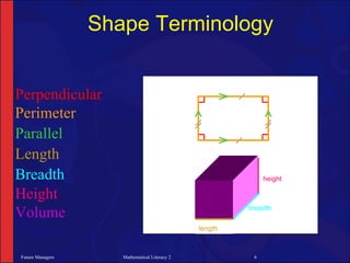 NCV 2 Mathematical Literacy Hands-On Training Module 3 | PPT