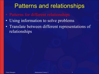 NCV 2 Mathematical Literacy Hands-On Training Module 5 | PPT