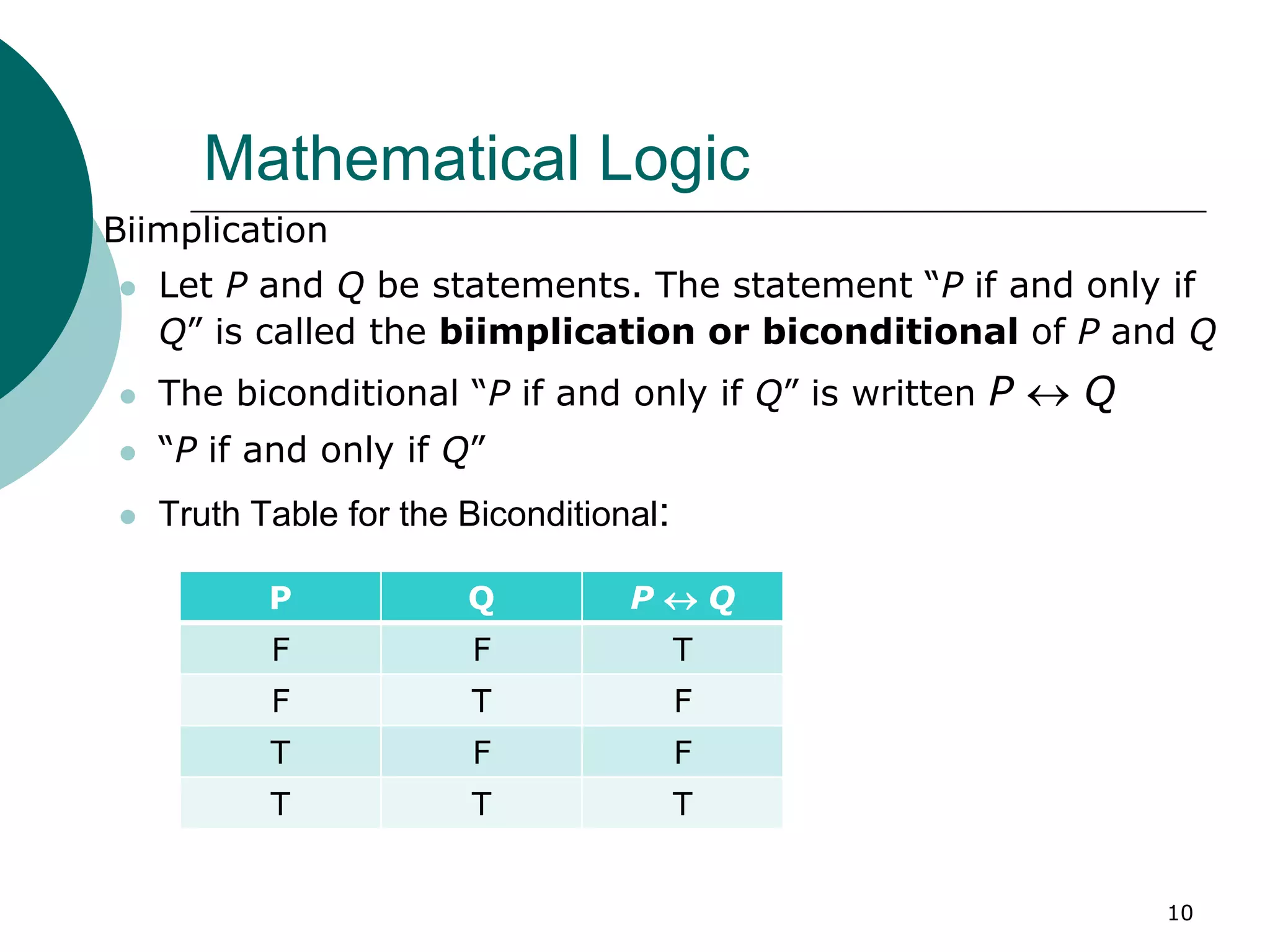 Mathematical Logic - Part 1 | PPT