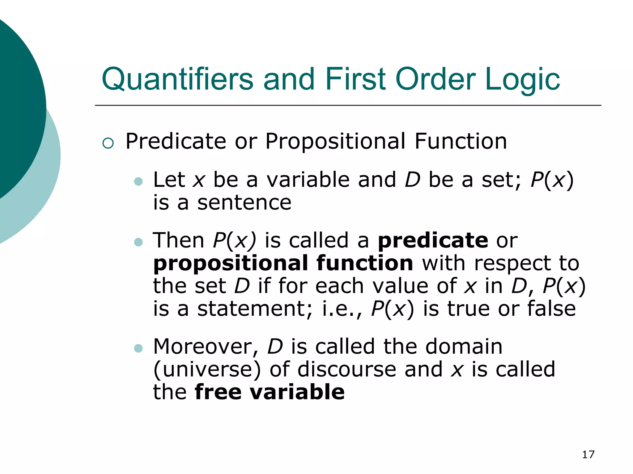 Mathematical Logic - Part 1 | PPT