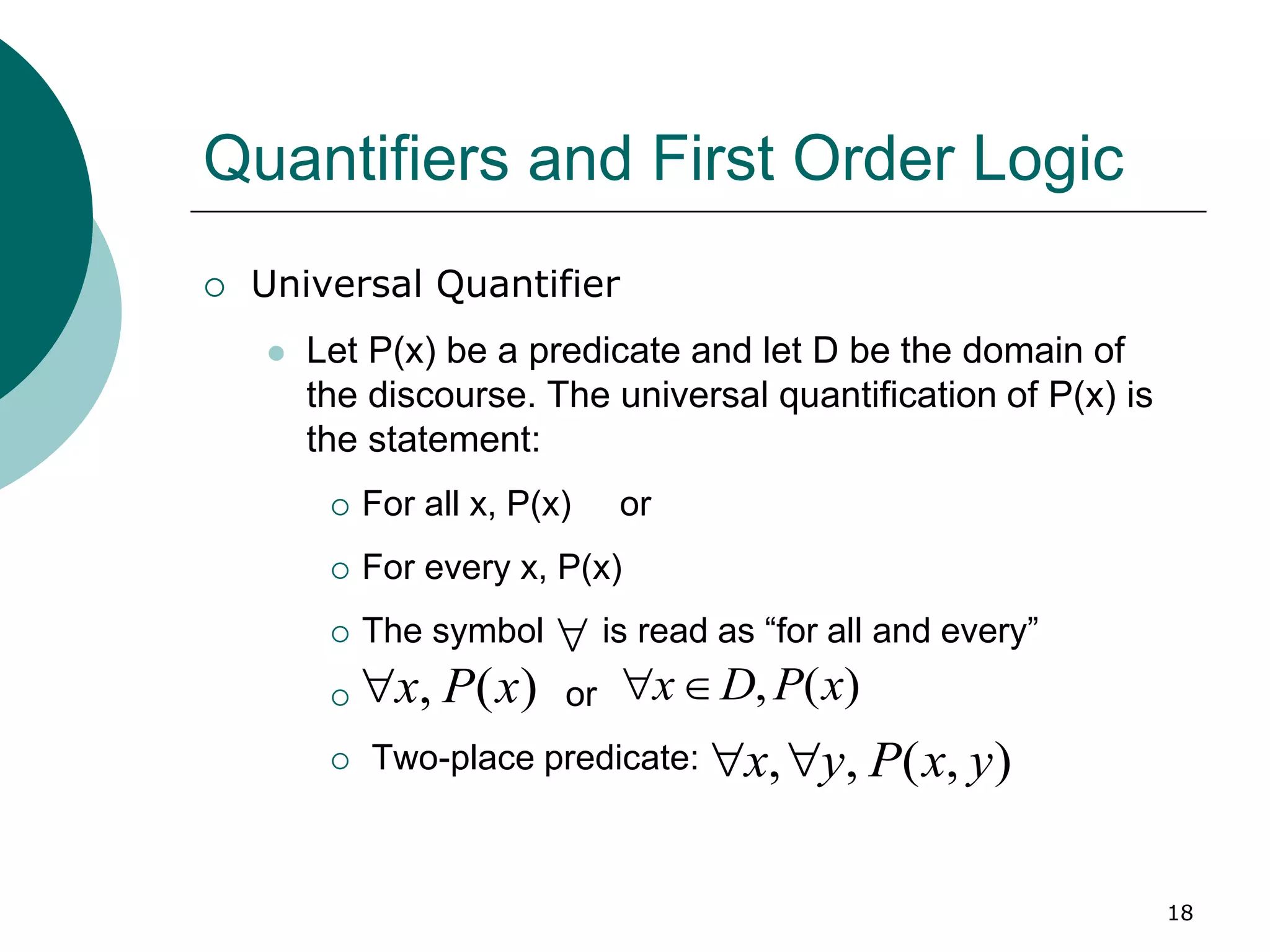Mathematical Logic - Part 1 | PPT