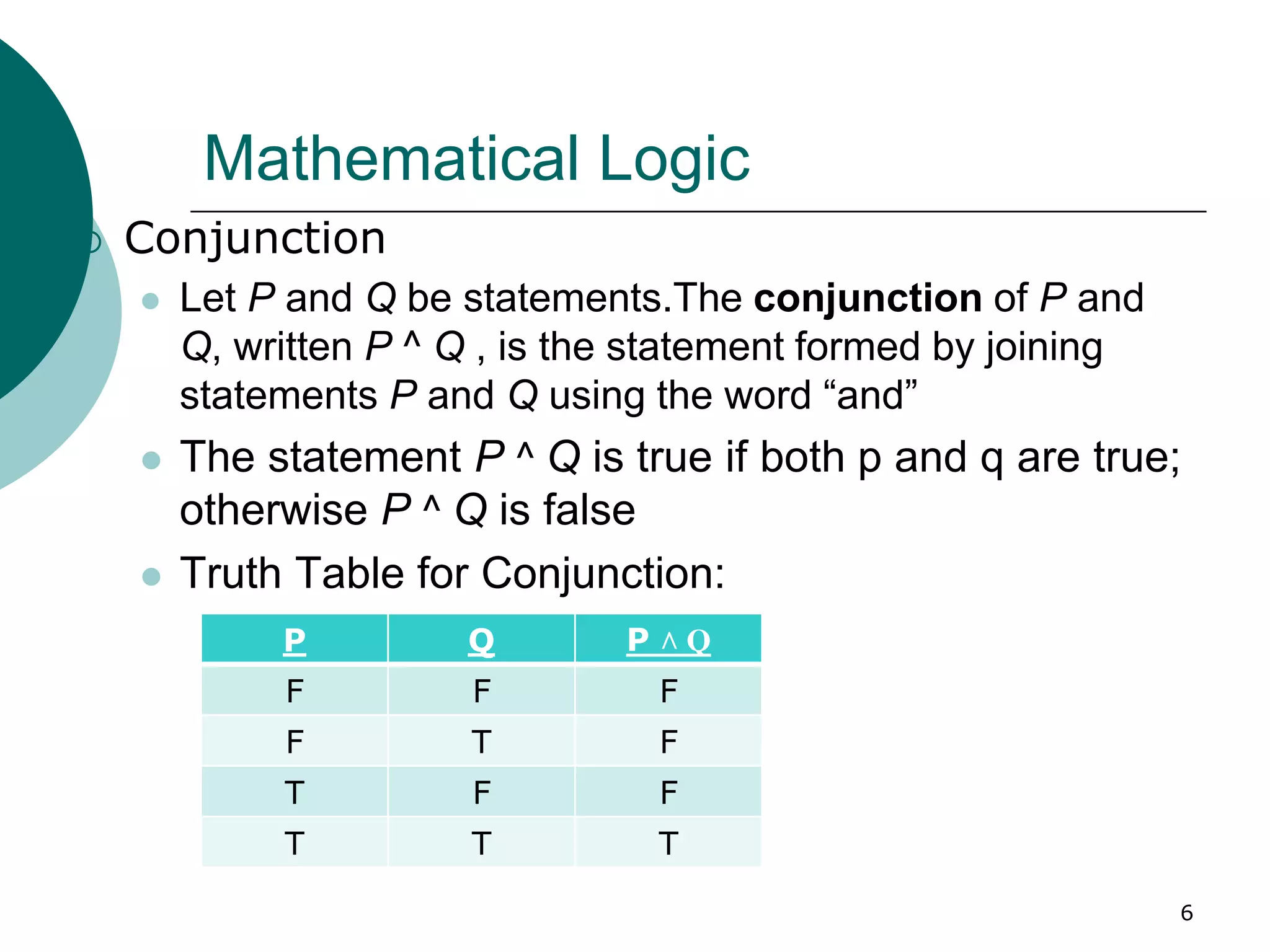 Mathematical Logic - Part 1 | PPT