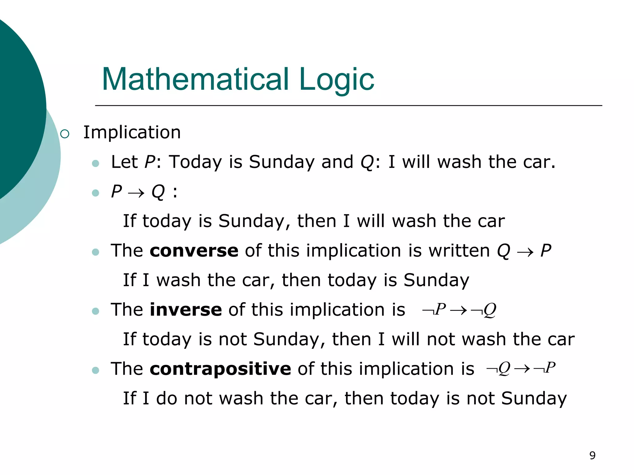 Mathematical Logic - Part 1 | PPT