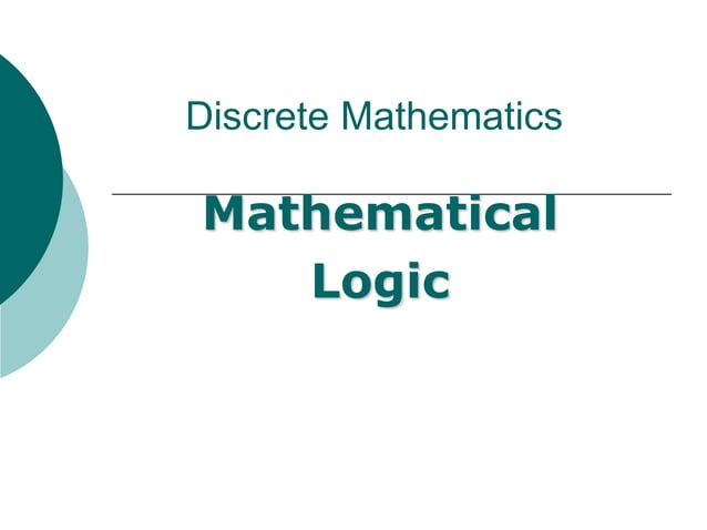 Mathematical Logic - Part 1 | PPT | Physics | Science