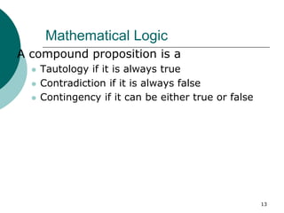 Mathematical Logic - Part 1 | PPT