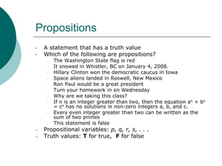 Mathematical Logic - Part 1 | PPT