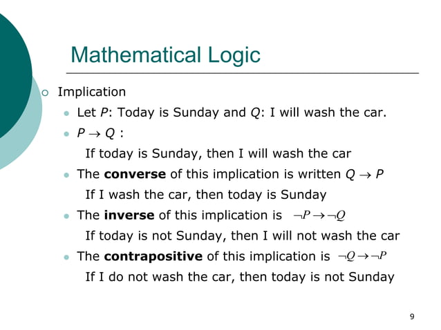 Mathematical Logic - Part 1 | PPT | Physics | Science