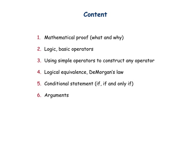 Mathematical Logic Part 2 | PPT | Physics | Science