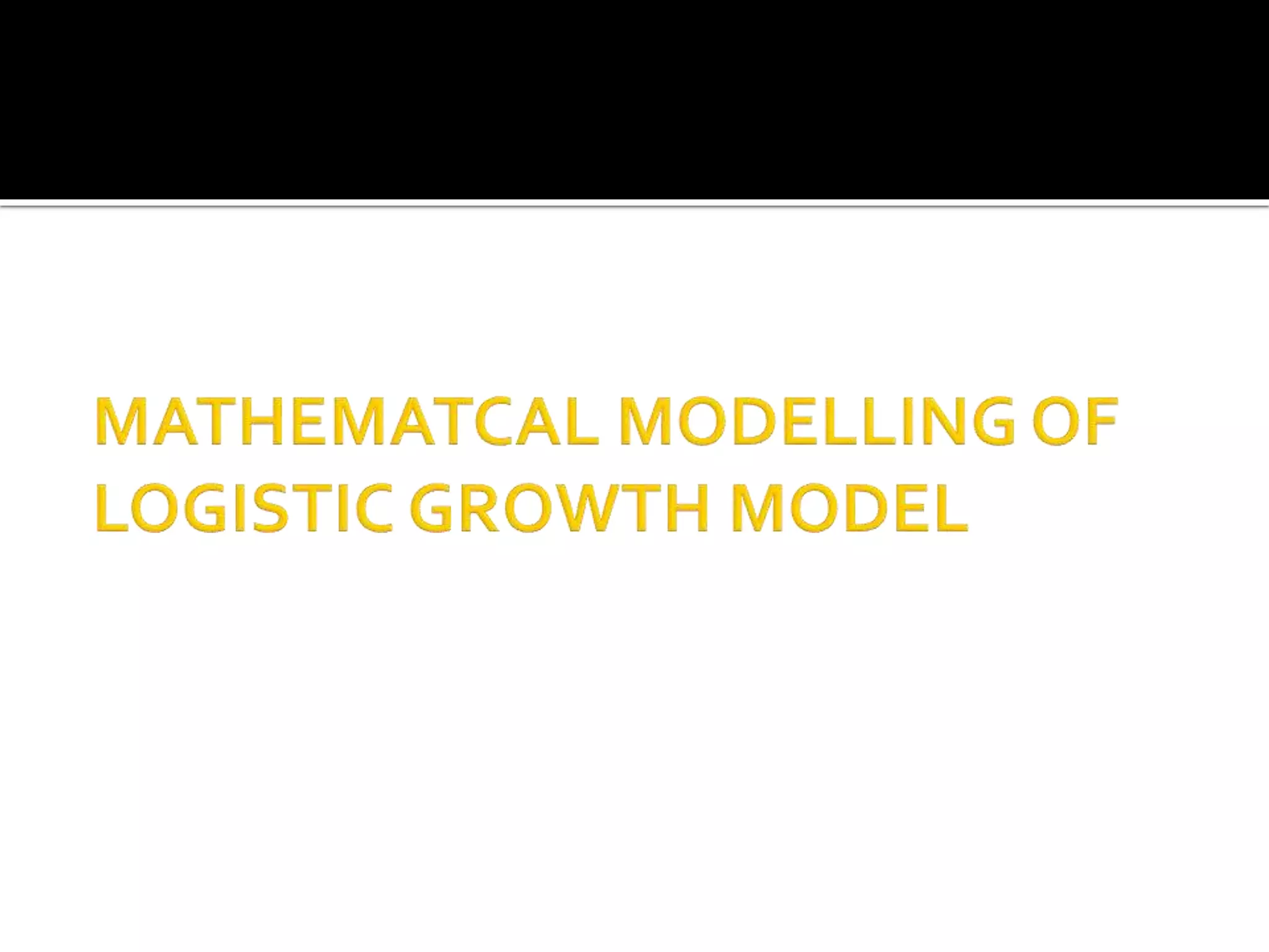 Matlab Code For Logistic Growth Model Ppt 