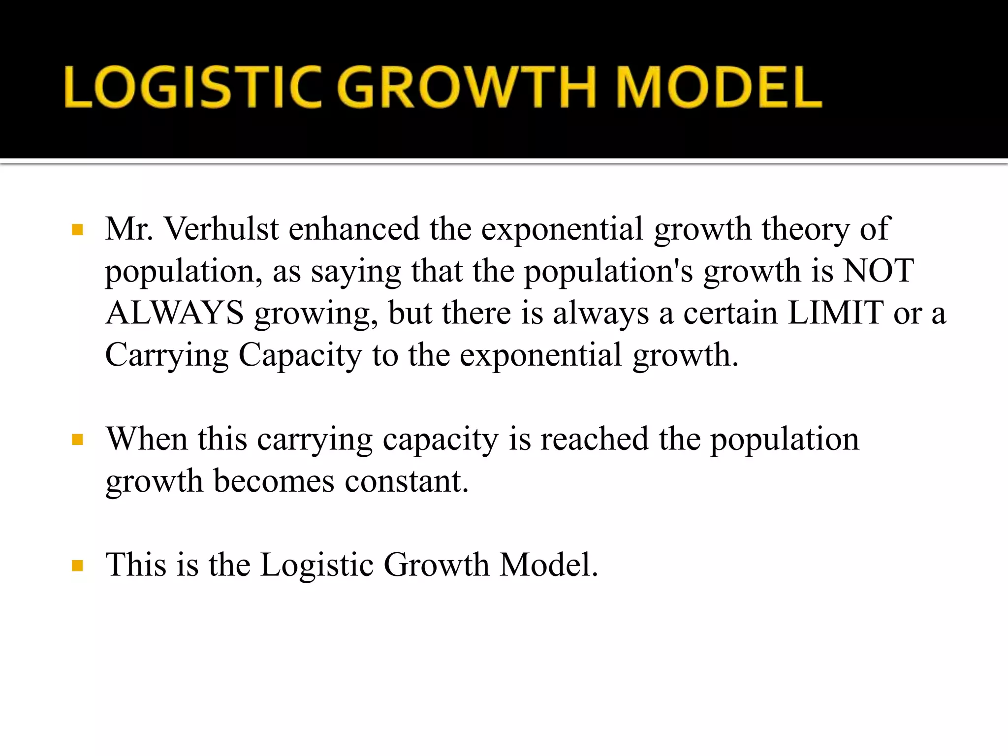 Matlab Code For Logistic Growth Model Pptx Physics Science