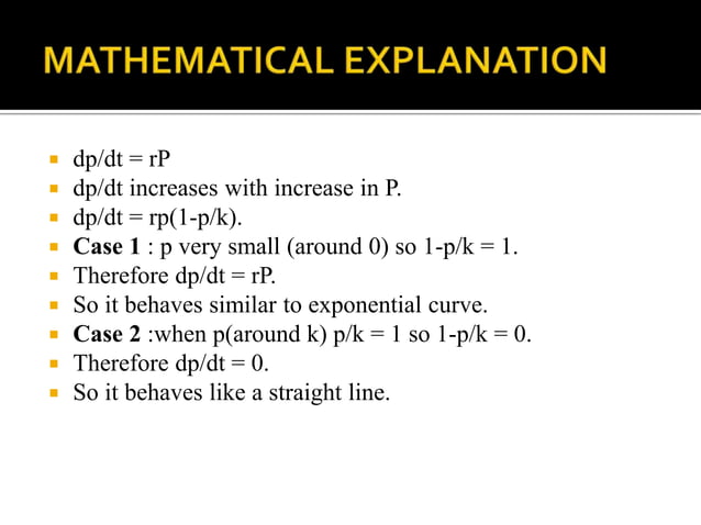 Matlab Code For Logistic Growth Model Pptx Physics Science