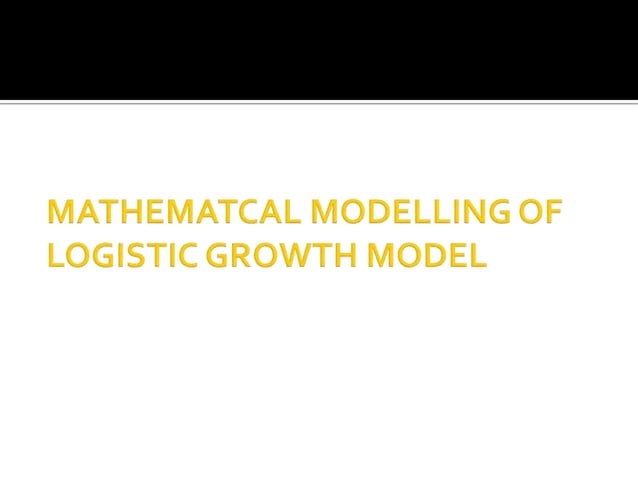 Matlab Code for Logistic Growth Model | PPTX | Physics | Science