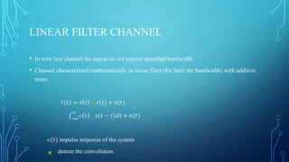 Mathematical model for communication channels | PPTX