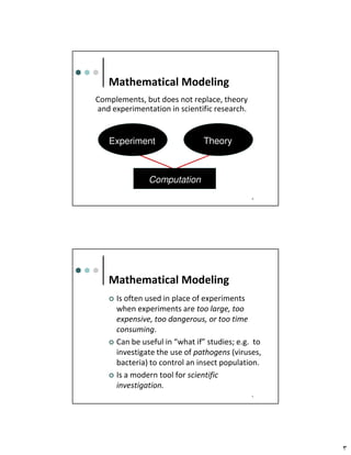 Mathematical Modeling | PDF | Physics | Science