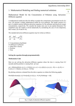 Mathematical modeling and parameter estimation for water quality management system. | PDF