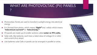 Mathematical modeling and simulation of solar panel | PPTX