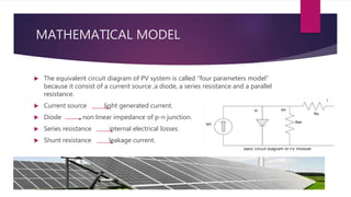 Mathematical modeling and simulation of solar panel | PPT