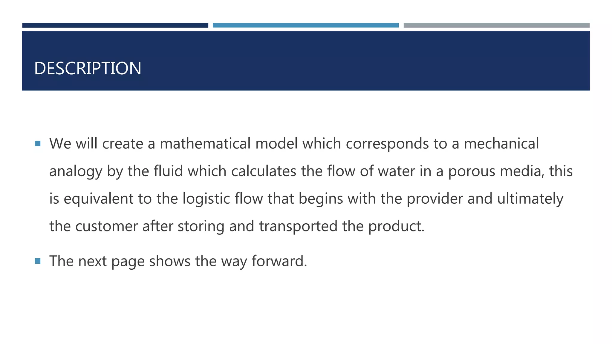 Mathematical modeling logistics networks by analogy to conventional | PPTX