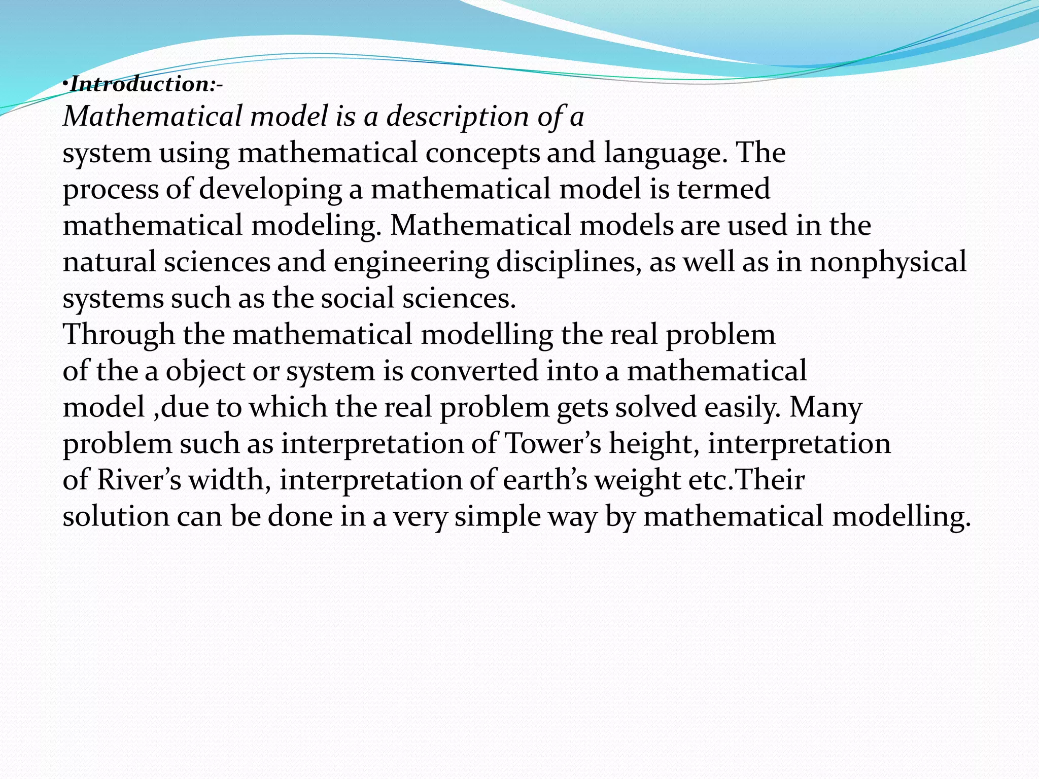 mathematical modeling nikki.pptx