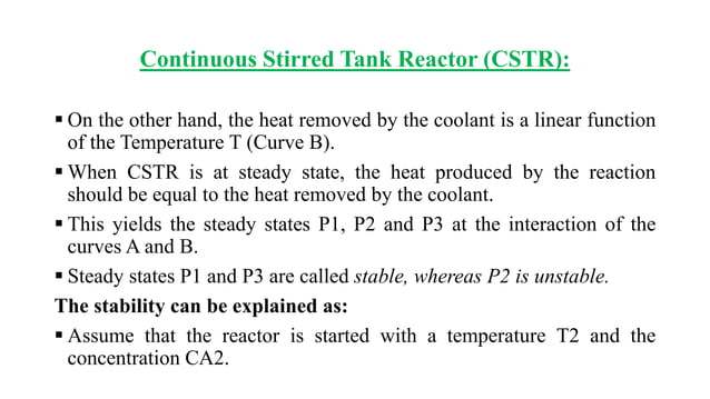 Mathematical Modeling Of Continuous Stirred Tank Reactor Systems Cstr Pptx Chemistry Science