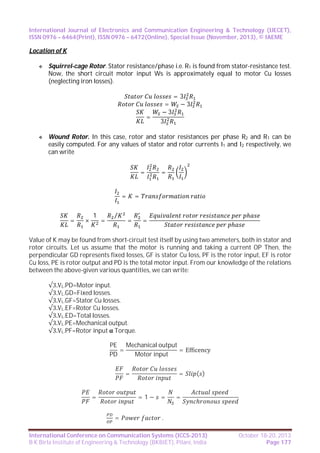 Mathematical modeling of electrical machines using circle diagram | PDF ...