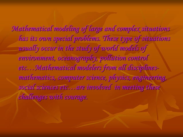 Mathematical modelling | PPT