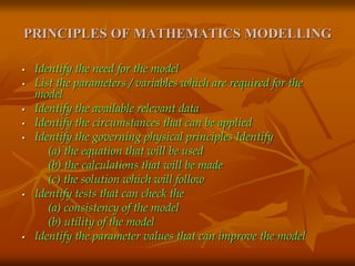 Mathematical modelling | PPT