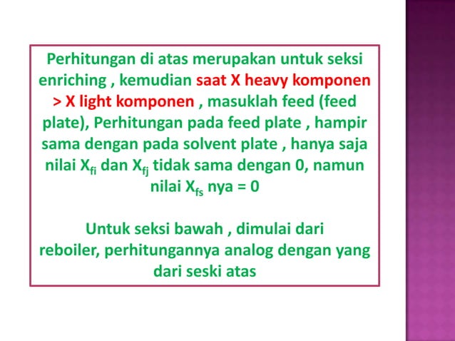 Mathematical Modelling Of Extractive Distillation Pptx