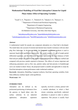 Mathematical Modelling of Fixed Bed Adsorption Column.pdf