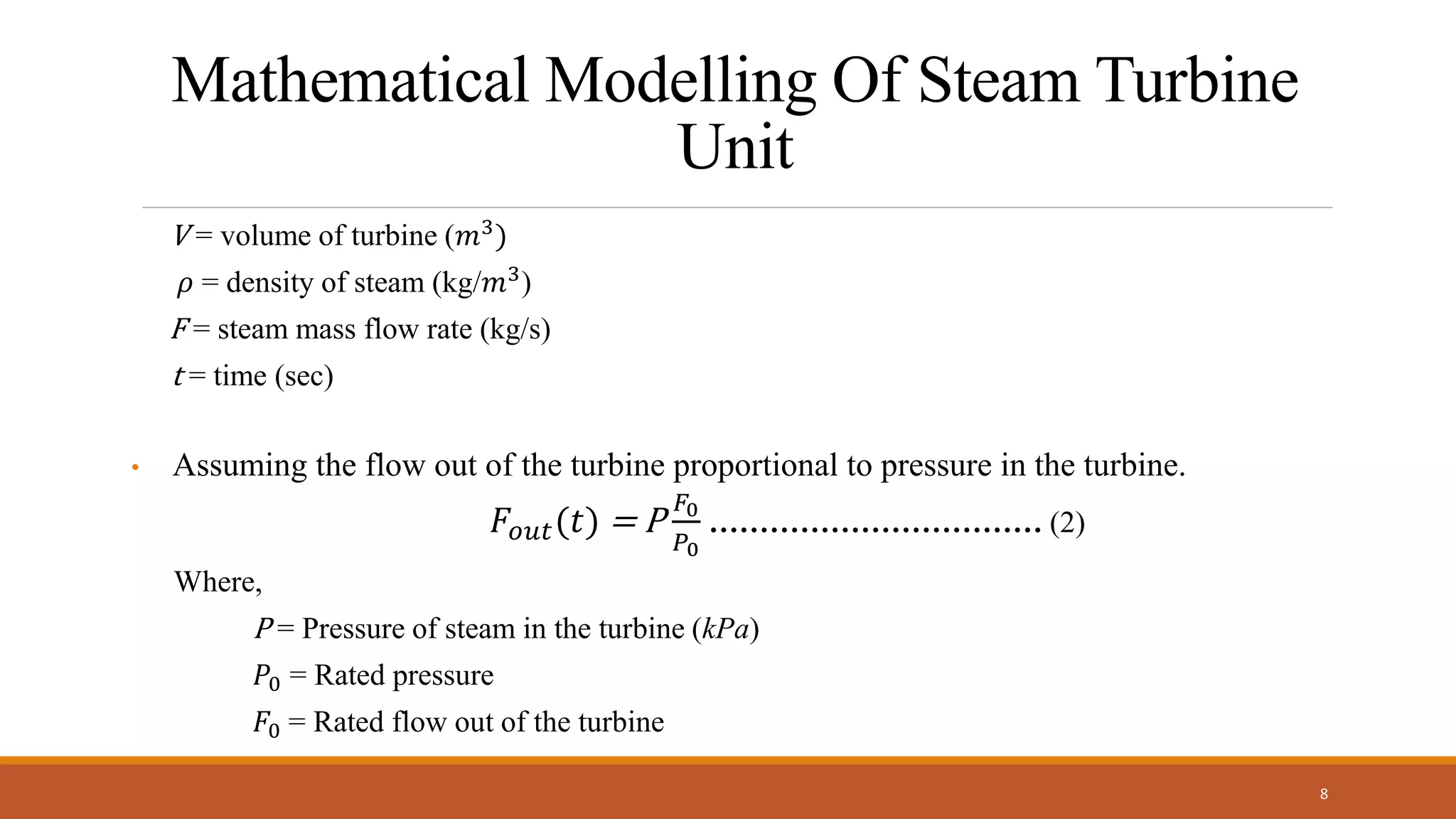 Mathematical modelling of steam turbine | PPTX