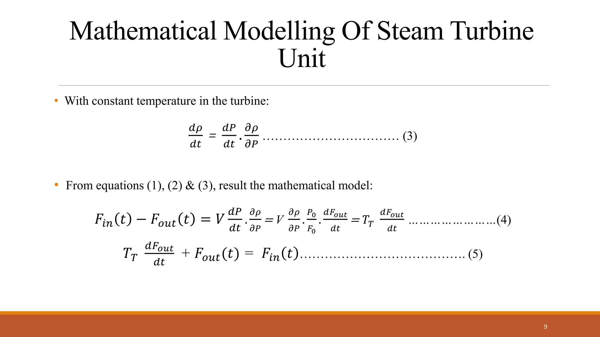 Mathematical modelling of steam turbine | PPTX