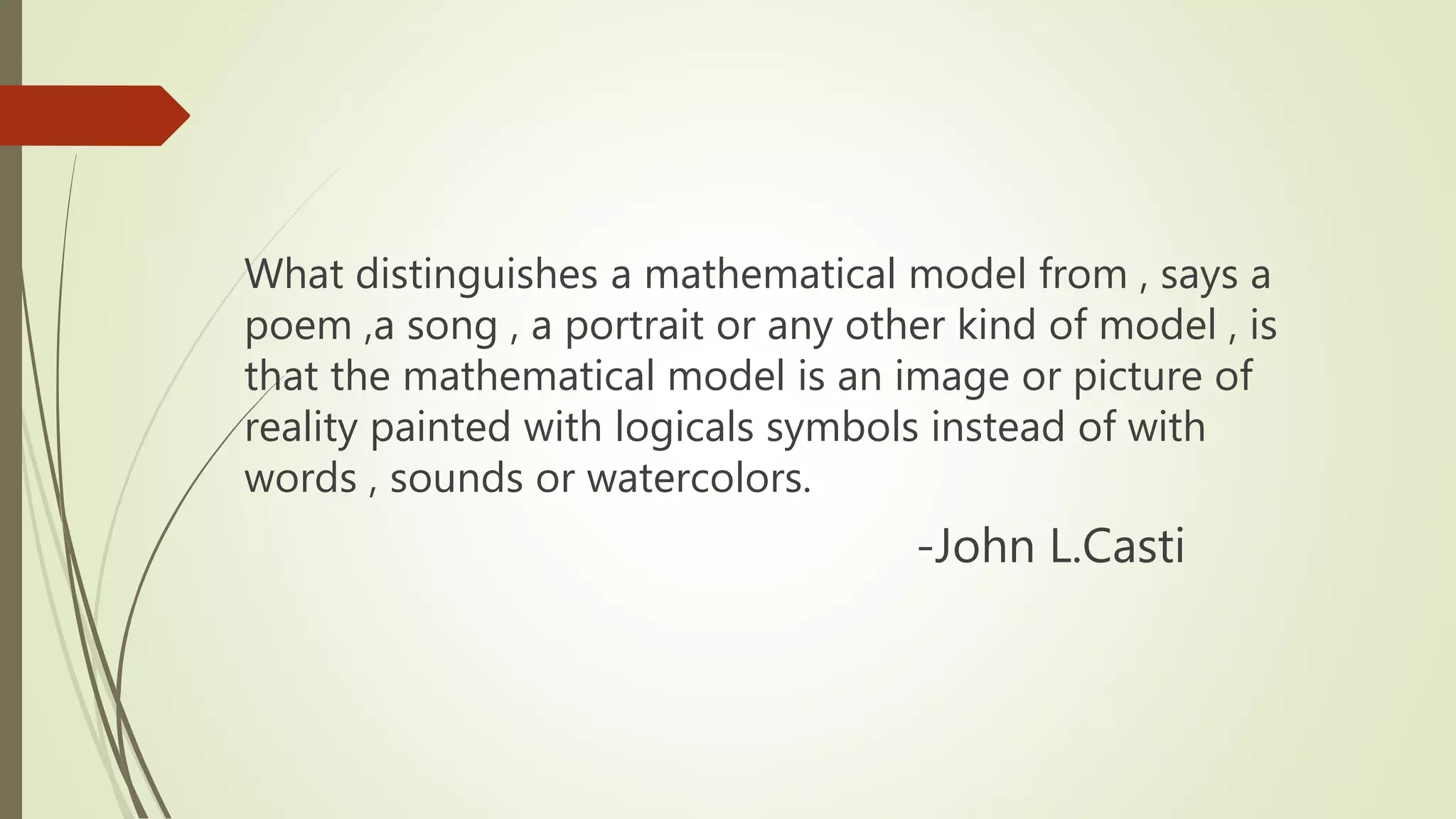 Mathematical Modelling Ppt Pptx