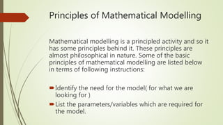 Mathematical modelling ppt | PPTX