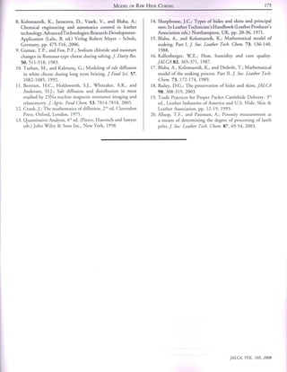 Mathematical model of raw hide curing with brine | PDF