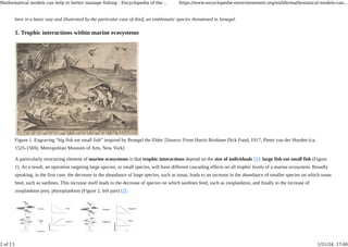 Mathematical models can help to better manage fishing - Encyclopedia of ...