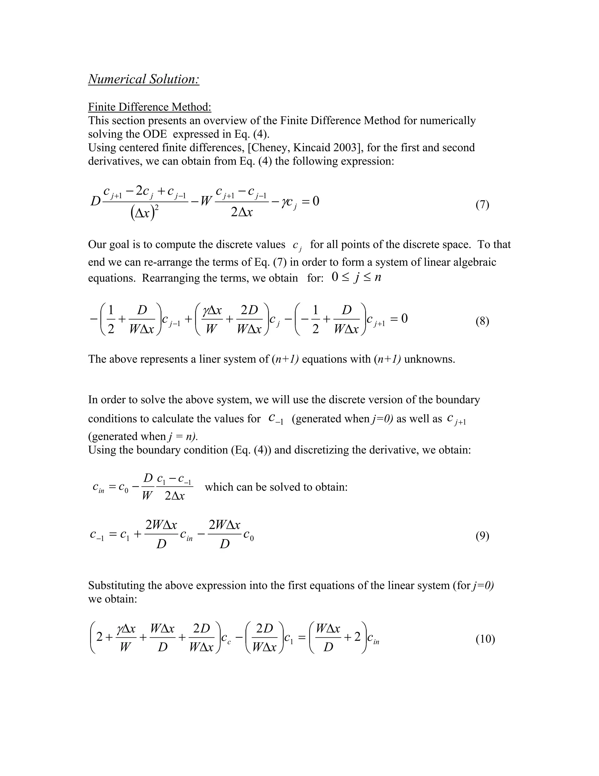 Mathematical models for a chemical reactor | PDF | Chemistry | Science