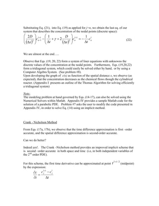Mathematical models for a chemical reactor | PDF | Chemistry | Science
