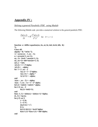 Mathematical models for a chemical reactor | PDF | Chemistry | Science